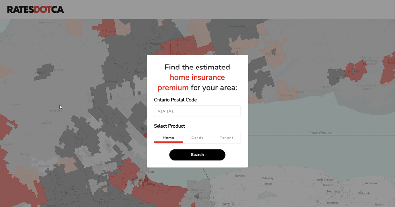 Find Ontario home insurance rates by postal code | RATESDOTCA